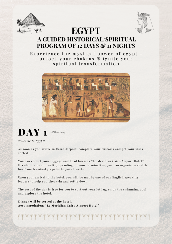 Sacred Egypt Retreat Landing - Heidi Soliman Transformational Coach